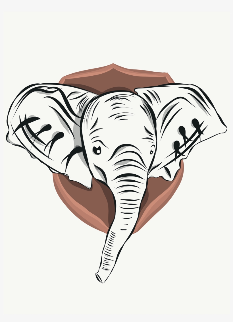 Mounted Elephant Head - Indian Elephant Transparent PNG - 1920x2559 ...