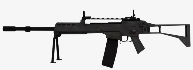 Mg36 Third Person Mw3 - Assault Rifle Transparent PNG - 852x280 - Free ...