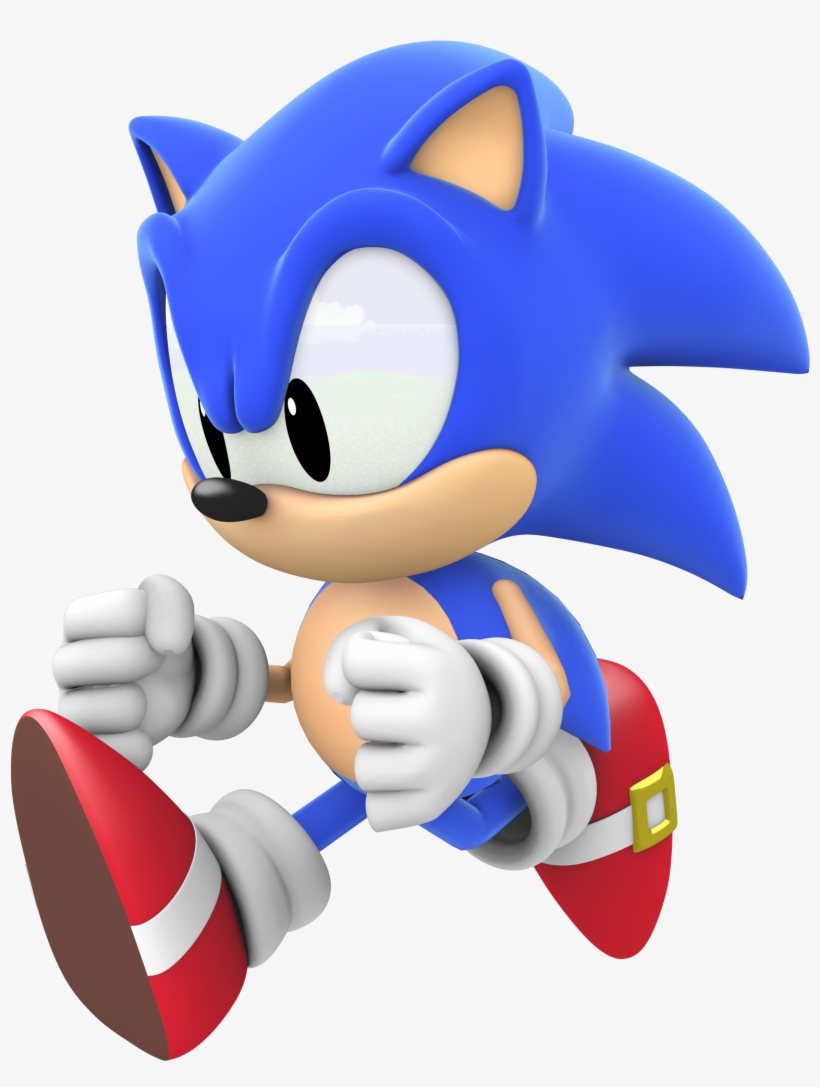 Download Sonic Generations Classic Sonic Running - HD Transparent PNG ...