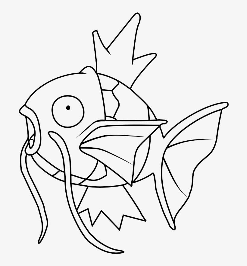 Contest - Magikarp Black And White Transparent PNG - 800x800 - Free ...