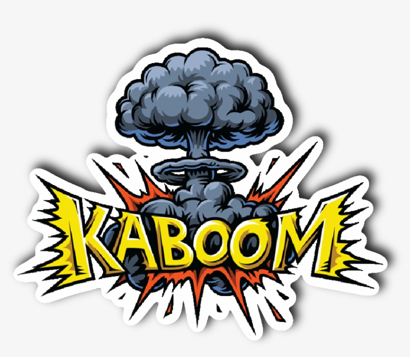 Download Kaboom Explosion Mushroom Cloud Sticker - Ka Boom Sticker - HD ...