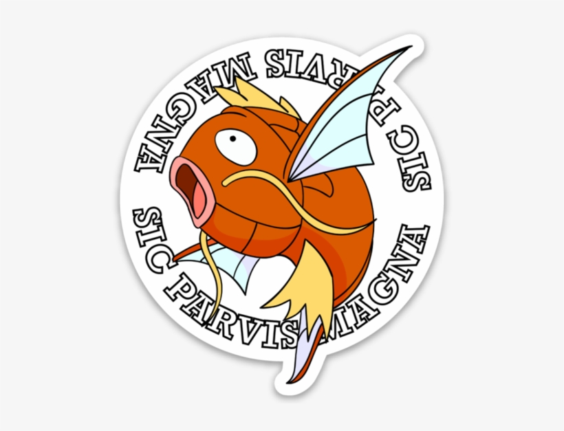 Vinyl Magikarp Stickers - Cartoon Transparent PNG - 550x550 - Free ...