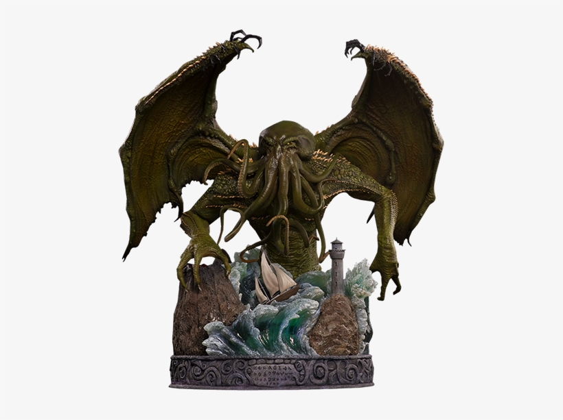 Lovecraft's - Cthulhu H.p. Lovecraft Statue Transparent PNG - 480x533 ...