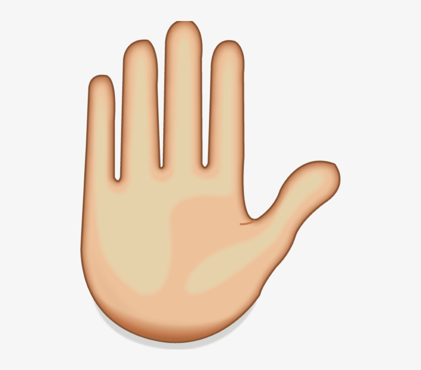 Raised Hand Emoji - Thumb Signal Transparent PNG - 640x640 - Free ...