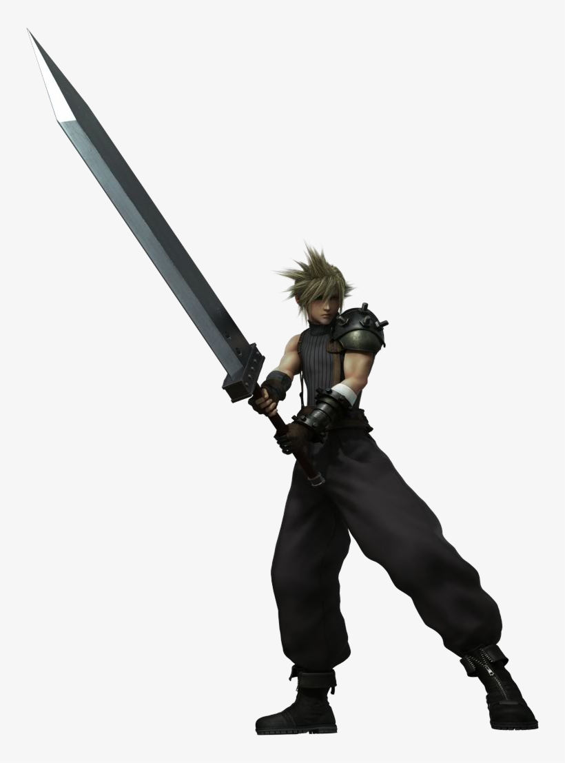 Cloud Dissidia Cg Render - Final Fantasy Cloud In Game Transparent PNG ...