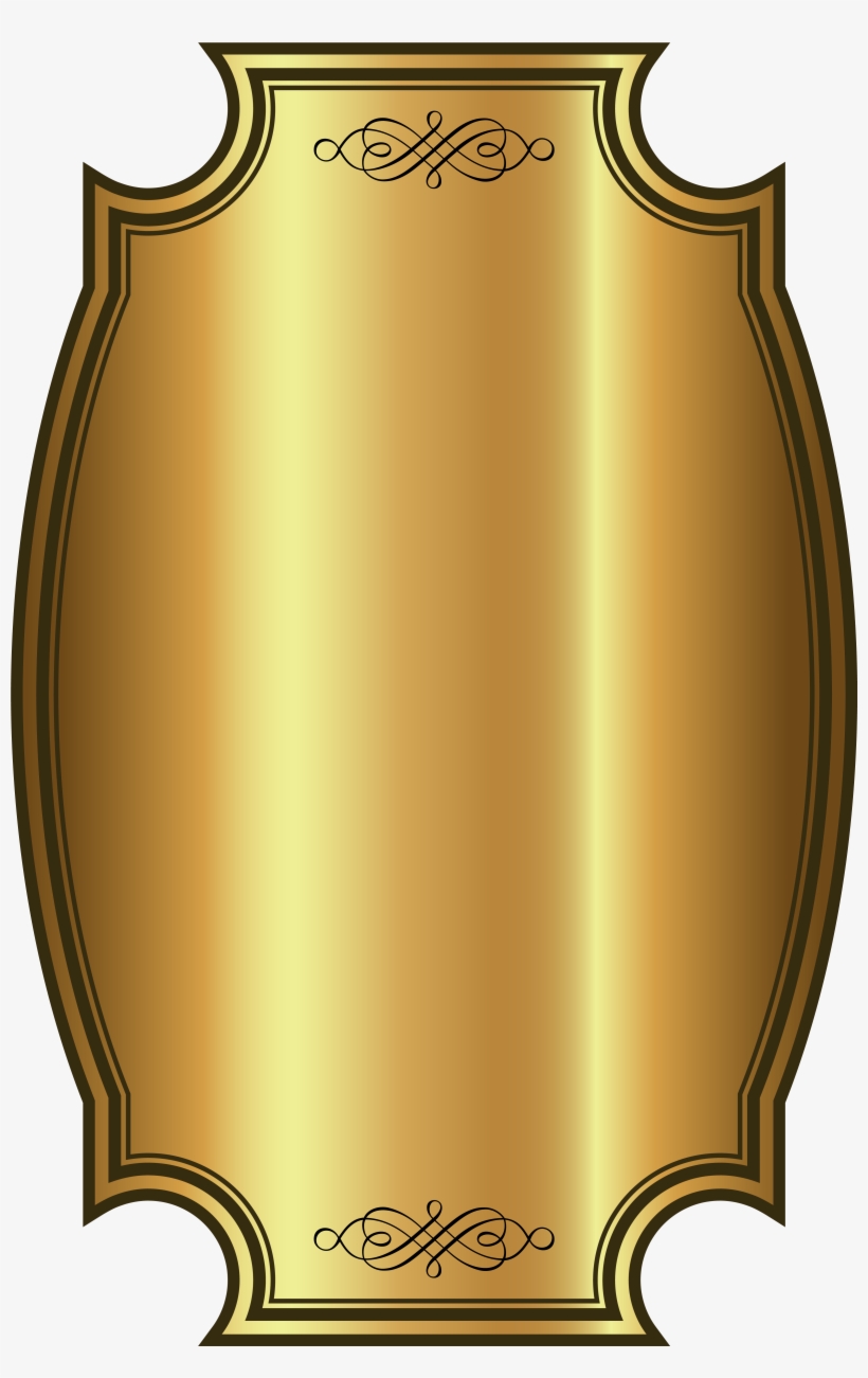 Shield Clipart Label Frame - Gold Label Transparent Transparent PNG ...