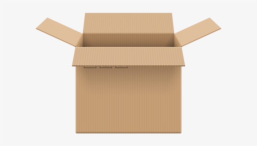 Download Cardboard Box Open Png Clip Art - Open Cardboard Box Png - HD ...