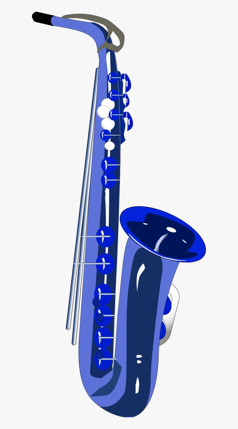 Saxophone Clip Art Saxophone Clipart Fans - Blue Saxophone Transparent ...
