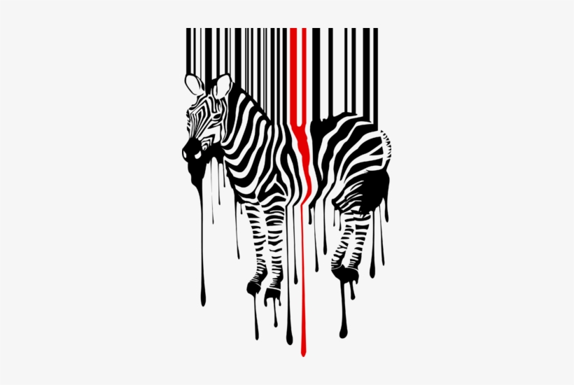Barcode Zebra With Cool Custom T-shirts For Couples,schools, - Zebra ...