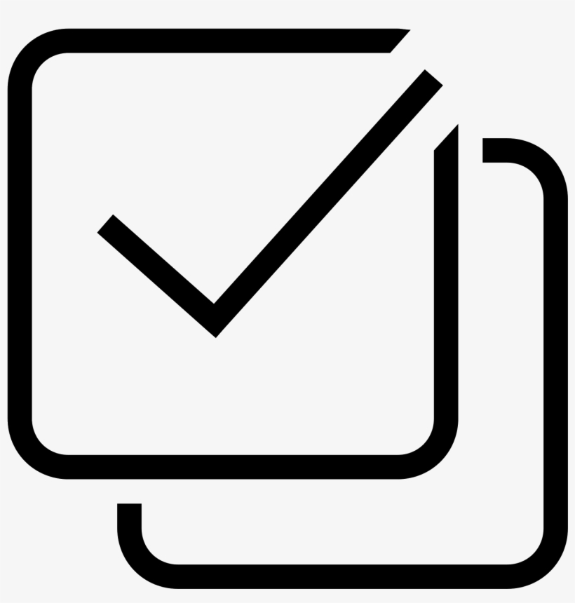 Checked Check Boxes Icon - Check All Icon Png Transparent PNG ...