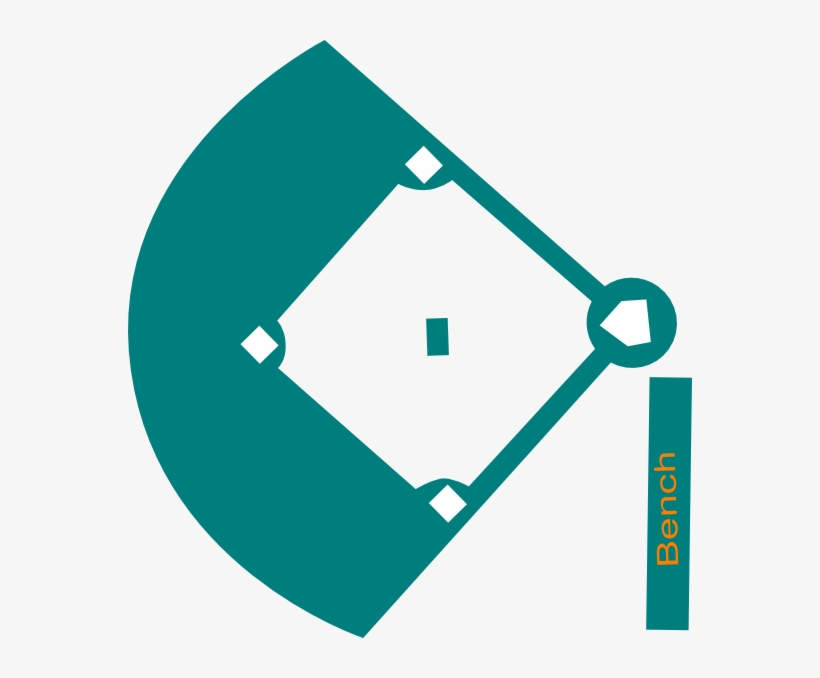 Baseball Field Blue Clip Art At Clker - Baseball Field Silhouette ...