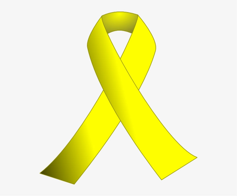 Original Png Clip Art File Yellow Ribbon W/black Background Transparent ...