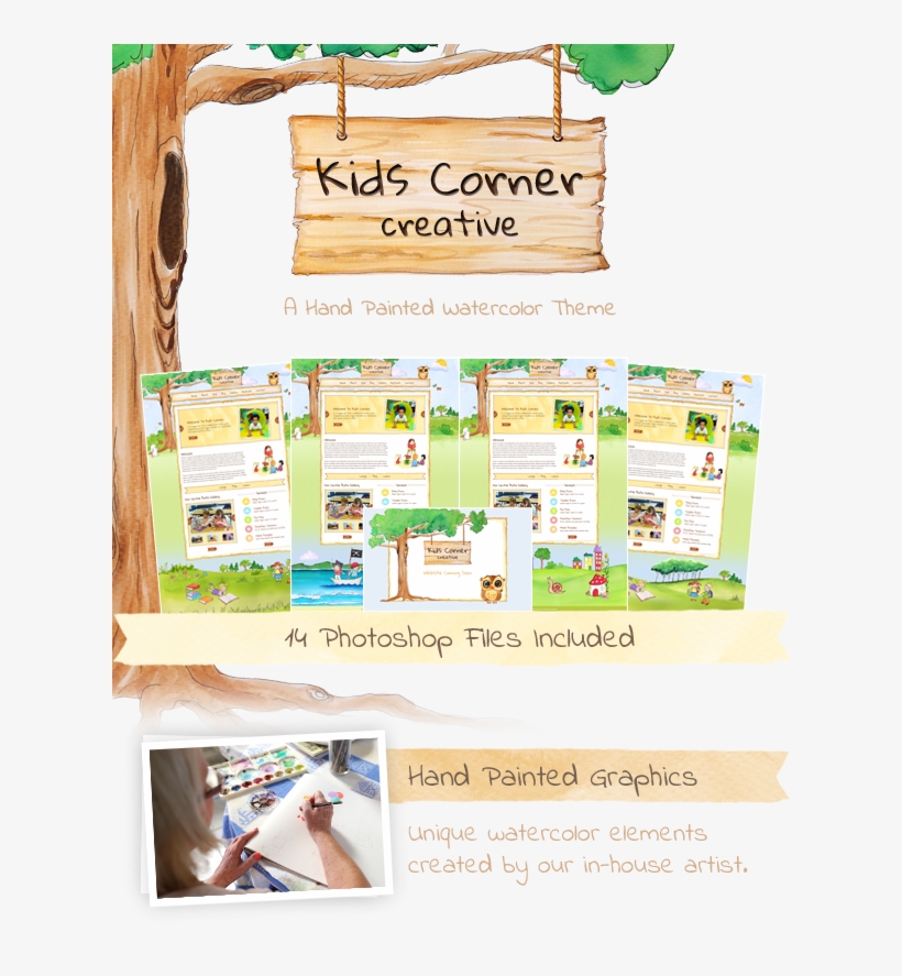 Kids Corner Creative Website Template - Creative Kids Corner ...