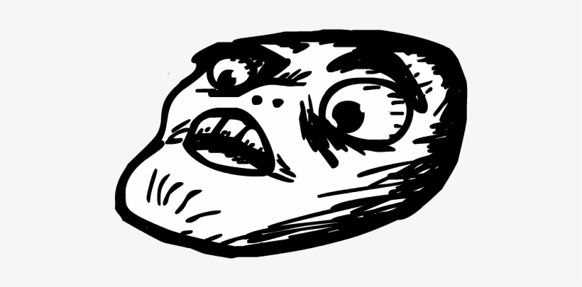 Download Drawn Face Meme - Scared Troll Face Png - HD Transparent PNG ...