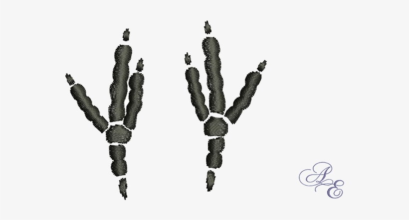 Raven Prints Medium - Raven Foot Print Transparent PNG - 722x361 - Free ...