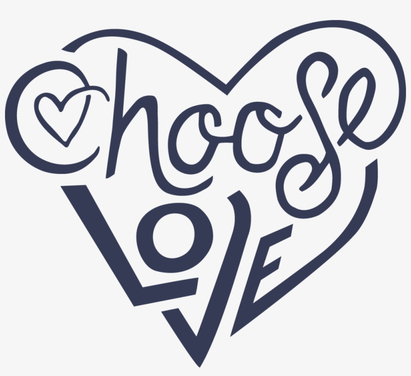 Choose Love Heart Footprint - Choose Love Transparent PNG - 1000x867 ...