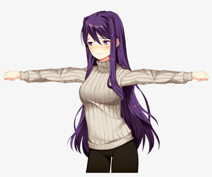 Ugtltgp1lcu01 - Doki Doki Yuri Sweater Transparent PNG - 1122x1019 ...