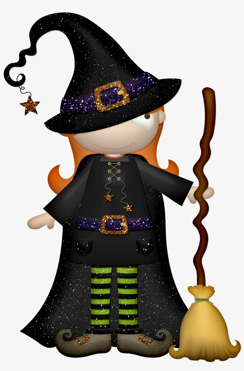 Little Witch - Glitter Witch Clip Art Transparent PNG - 2107x3070 ...