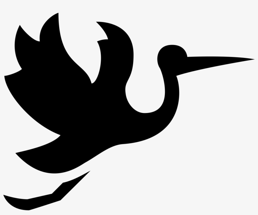 Flying Stork Icon - Stork Symbol Transparent PNG - 1600x1600 - Free ...