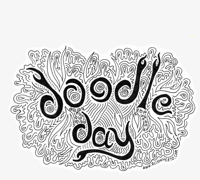 Doodle Day Logo W White Background Png - Doodle Png Transparent ...