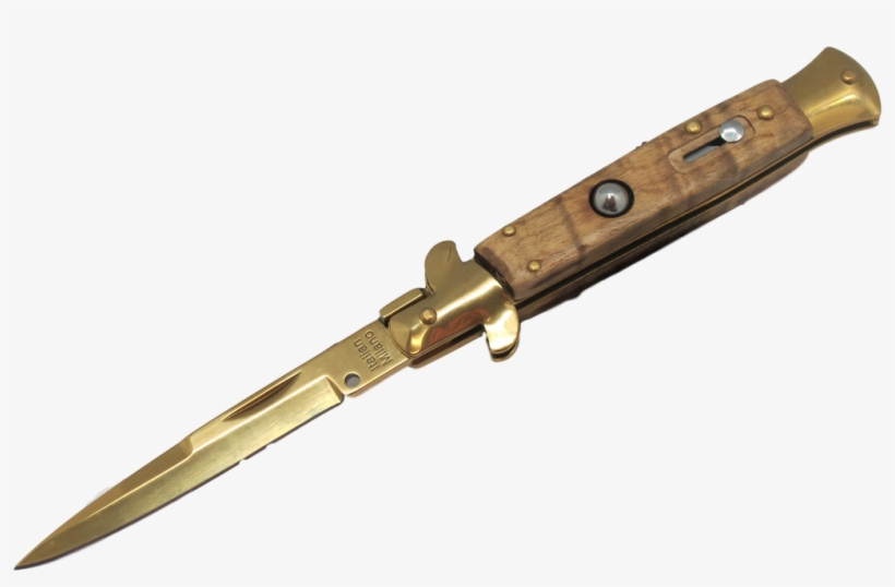 Wholesale Gold Stiletto Switchblade Knife With Natural - Switchblade ...