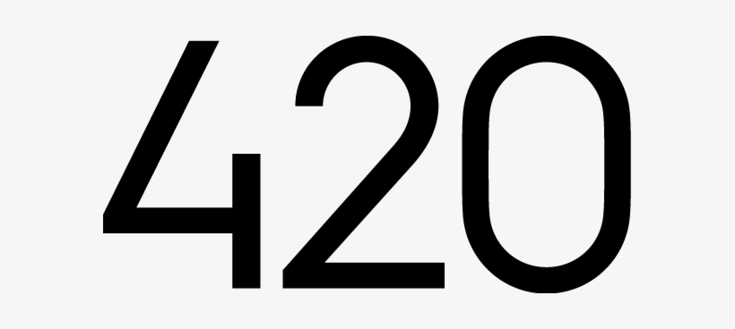 Download 420 Logo Alone Black - 420 Logo Png Transparent - HD ...
