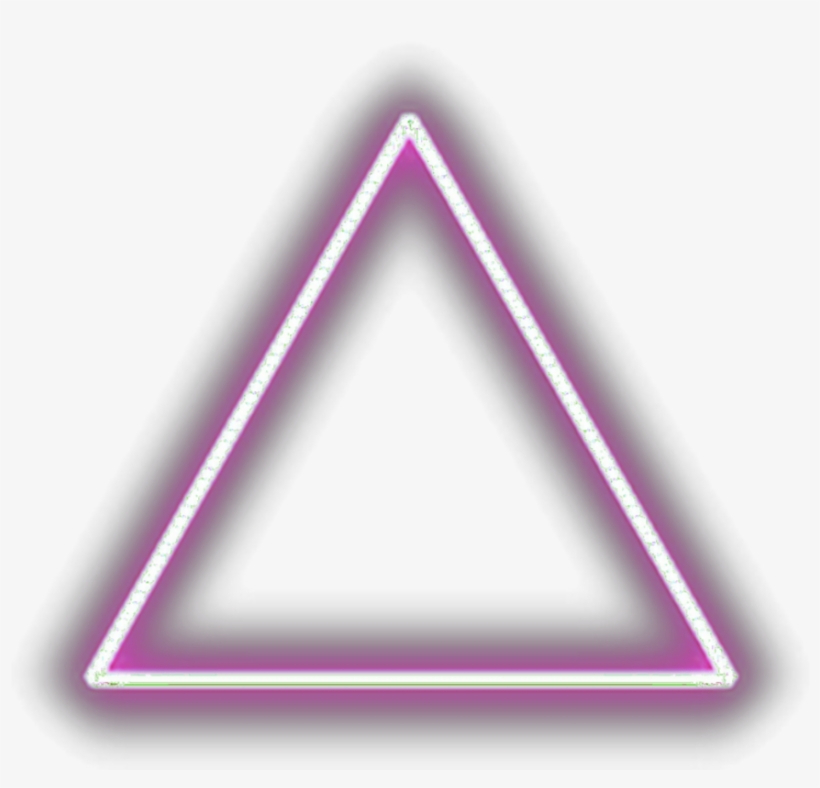 Ftestickers Geometricshapes Triangle Light Glowing - Triangle Neon ...