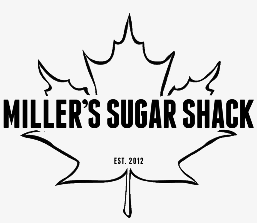 Half Pint Pure Ohio Maple Syrup - Maple Leaf Outline Drawing ...