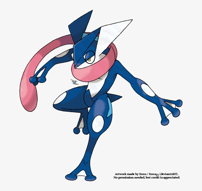 Greninja By Xous54-d6p0l47 - Greninja Evolution Transparent PNG ...