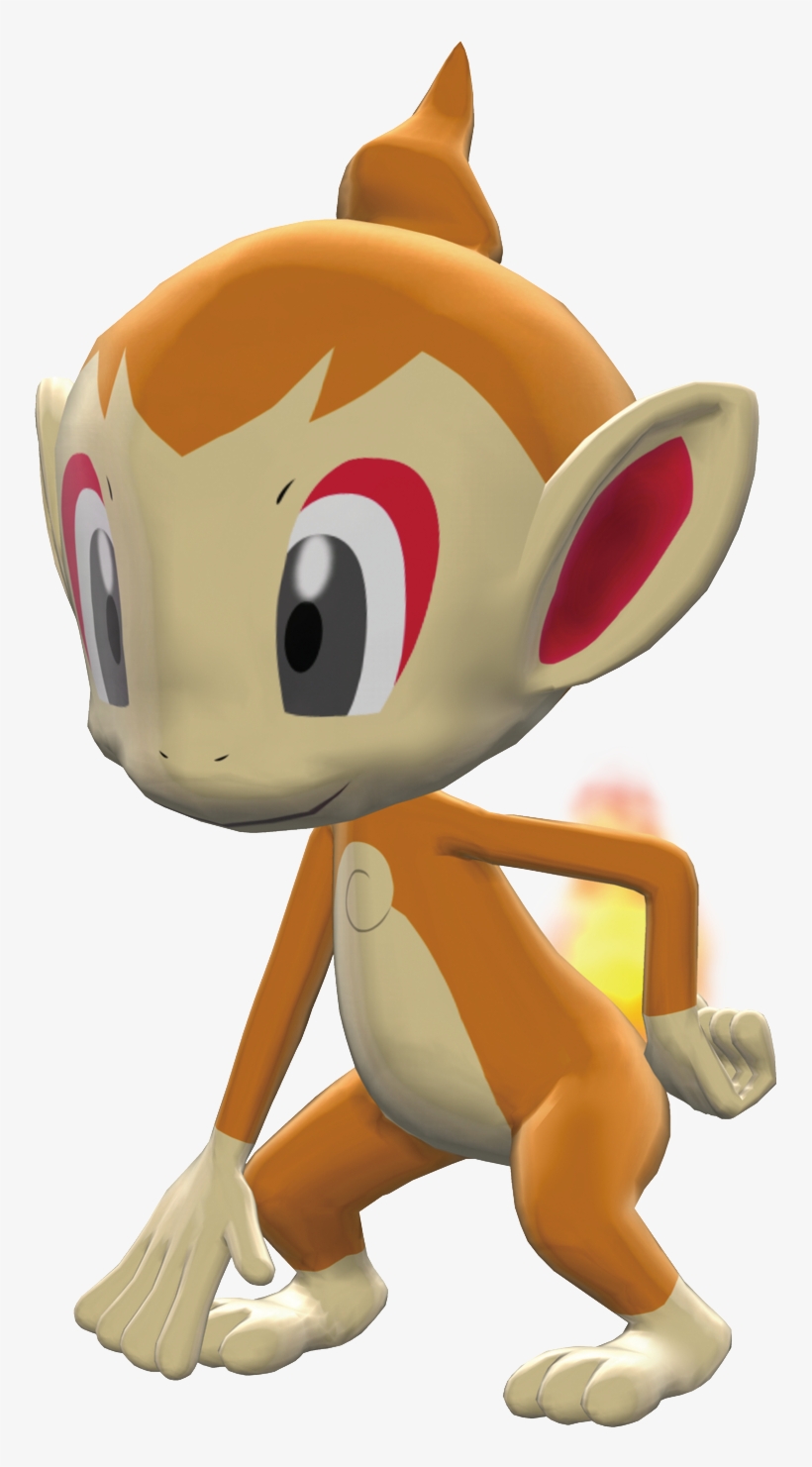 390chimchar Pokemon Battle Revolution - Pokémon Transparent PNG ...