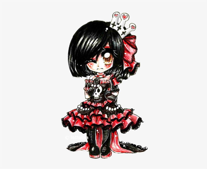 Picture Freeuse Stock Gothic Queen Chibi By Lettelira - Chibi Anime ...