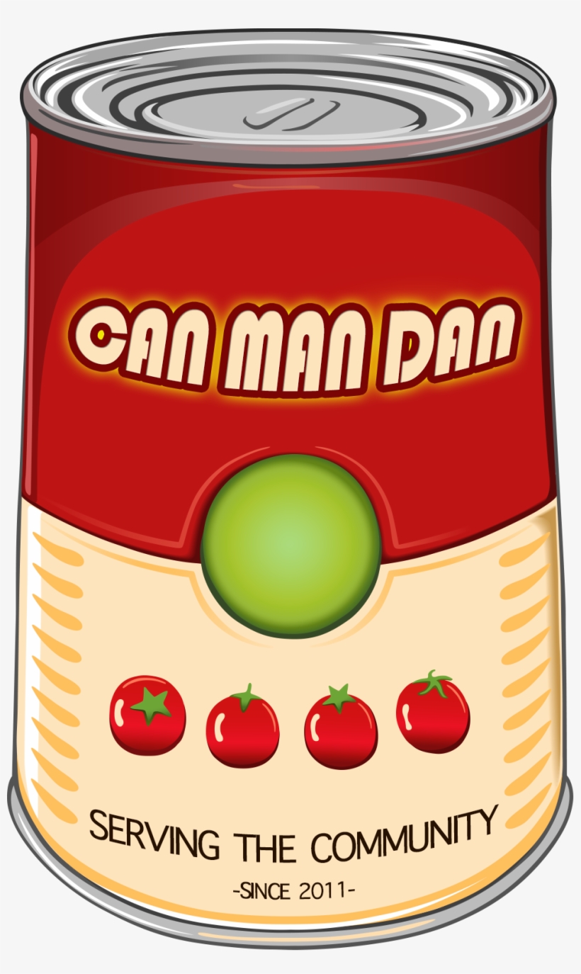 Can Man Dan Banner Transparent Download - Soup Can Clip Art Transparent ...