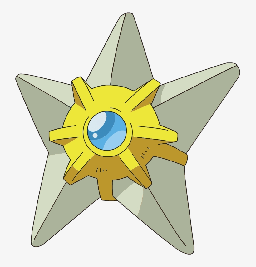 120 Staryu Ag Shiny - Shiny Staryu And Starmie Transparent PNG ...