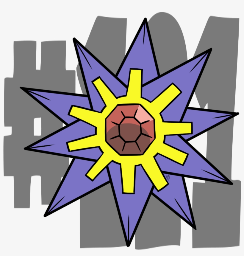 Starmie Pokemon Pokemonaday Https - Flower Transparent PNG - 1000x1000 ...