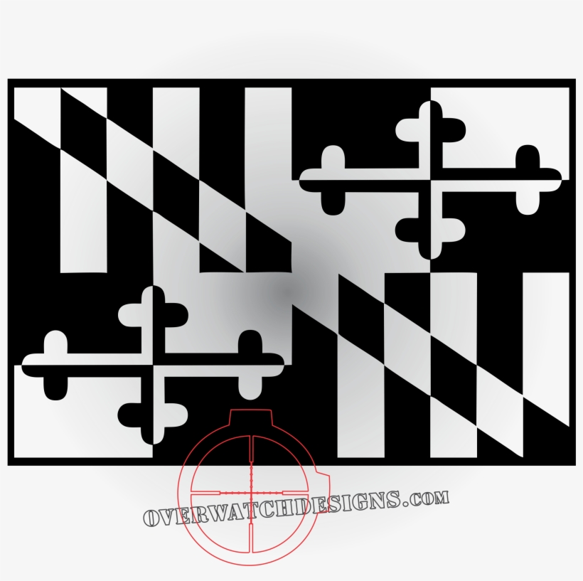 Maryland State Flag Decal - Maryland State Flag Transparent PNG ...