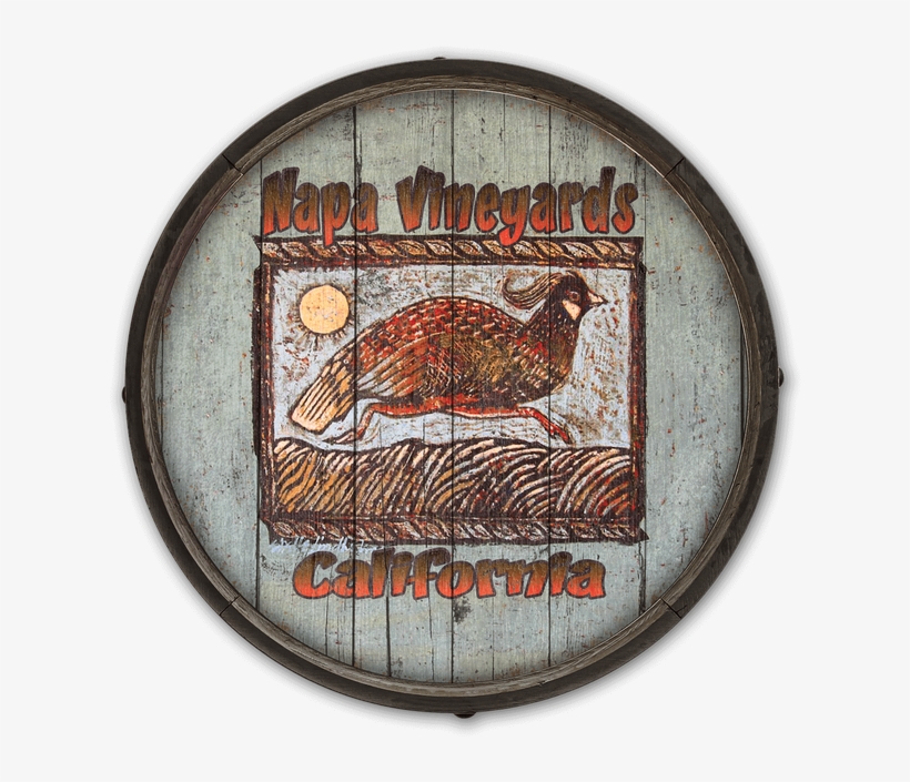 View Zoom Running Quail - Personalized Barrel End Wood Sign - Running ...