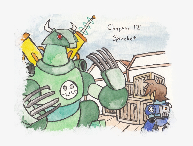 Chapter Image Depicts Mega Man Volnutt Facing Off Against - Cartoon ...