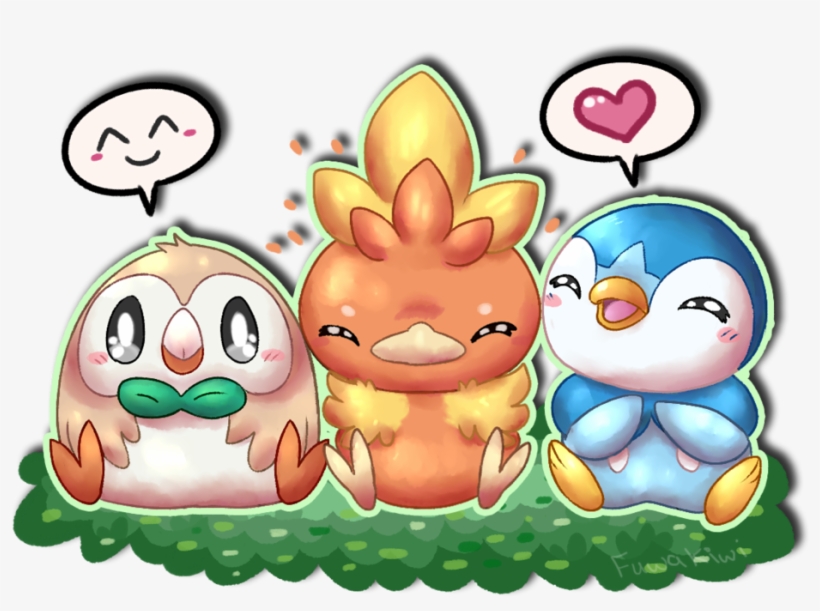 Jpg Royalty Free Birb Drawing Rowlet - Rowlet Torchic Piplup Birds ...