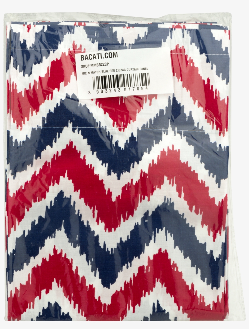 Bacati Mixnmatch Zigzag Storage Box, Navy/red, Large Transparent PNG ...