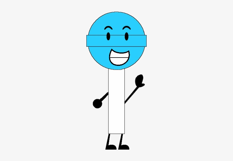 Blue Raspberry Lollipop Pose - Blue Raspberry Lollipop Bfdi Transparent ...