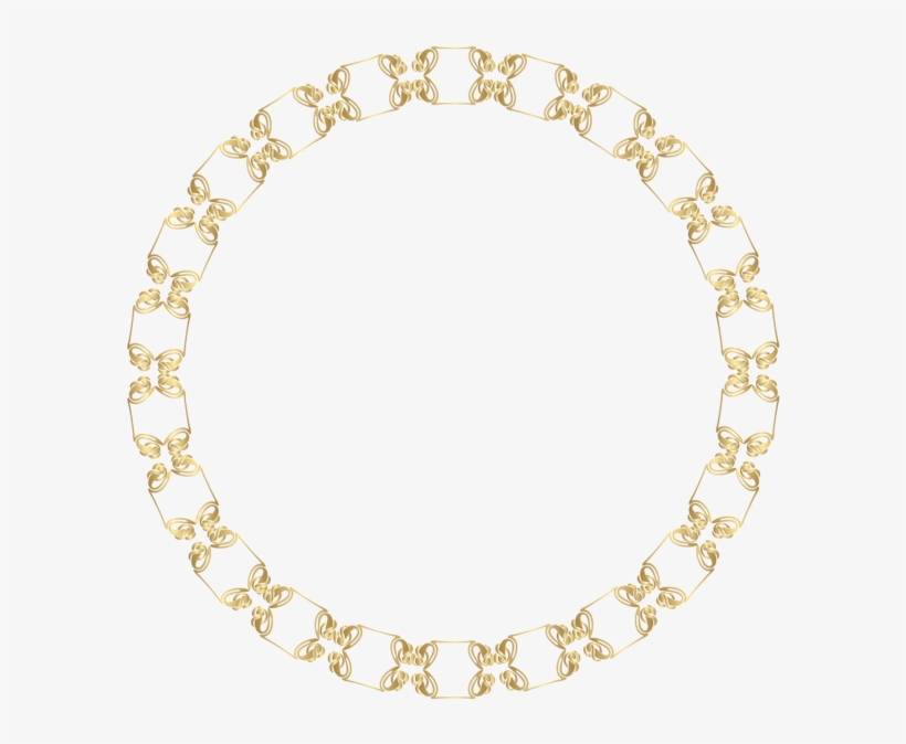 Download Round Border Frame Gold Png Clip Art Image - Dot Circle Svg ...