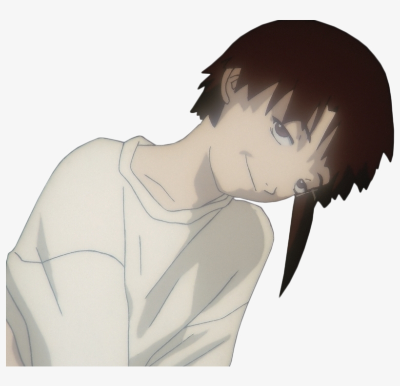 58996591 - >> - Serial Experiments Lain Smug Transparent PNG - 811x710 ...