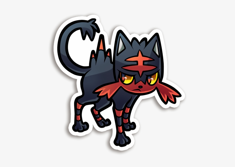 Litten Vinyl Sticker - Sticker Transparent PNG - 500x500 - Free ...