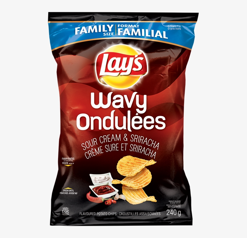 Wavy Lay's® Sour Cream & Sriracha Potato Chips - Sriracha And Sour ...