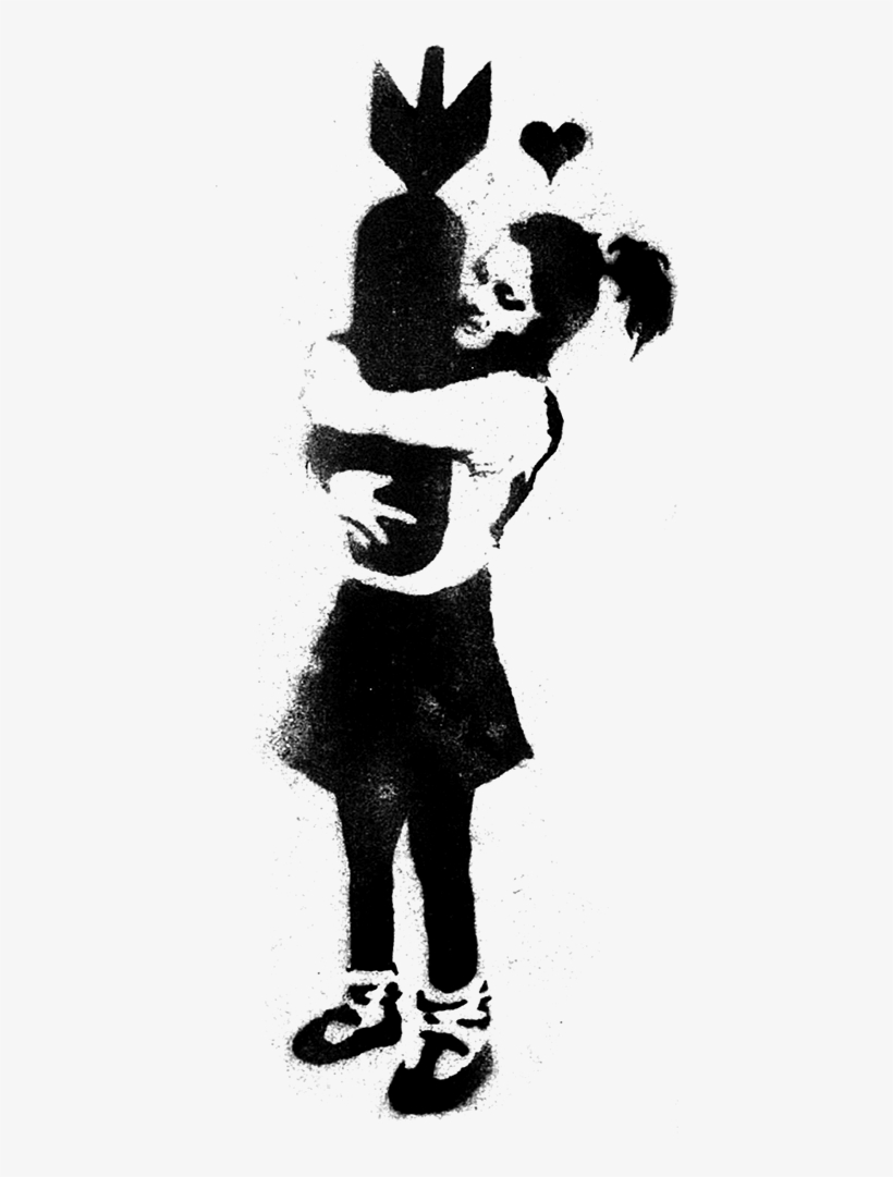 Banksy Girl With A Bomb Transparent PNG - 1000x1000 - Free Download on ...