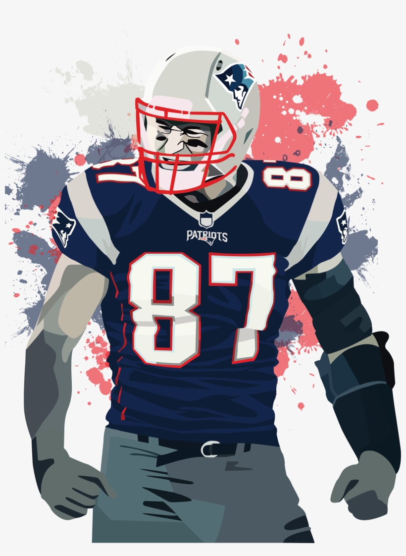 Rob Gronkowski Vector Illustration - Ses Creative My First Apron ...
