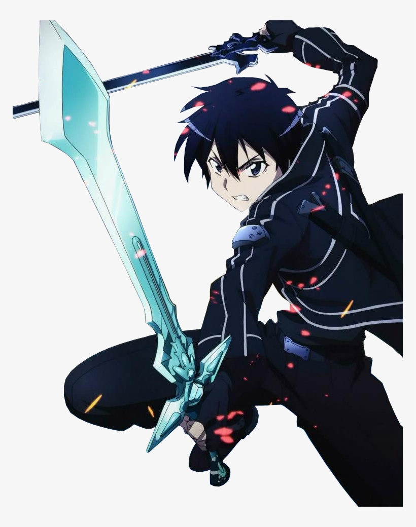 Dual Wielding Kirito Sao Transparent PNG - 769x960 - Free Download on ...