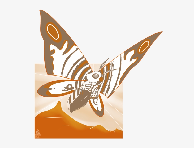 Download [commish] Mothra Sunrise - HD Transparent PNG - NicePNG.com