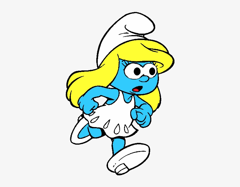 Smurfette Running - Cartoon Transparent PNG - 439x618 - Free Download ...