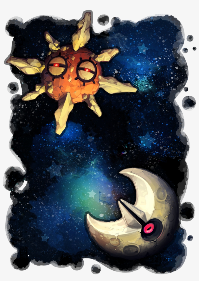 Solrock Lunatone By Stormful - Moon Pokemon Gen 3 Transparent PNG ...